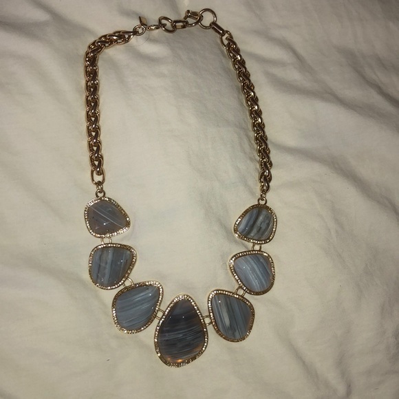 Banana Republic | Jewelry | Geo Rock Gold Chain Necklace | Poshmark